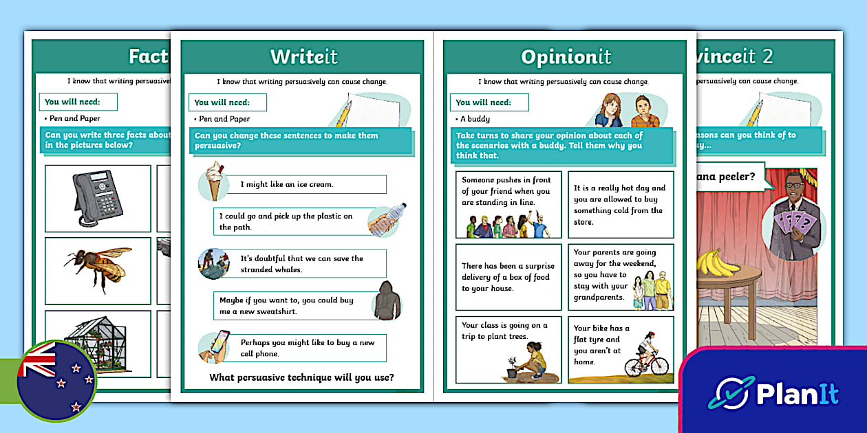 Phase 2 Writing to Persuade Emails: Challenge Cards