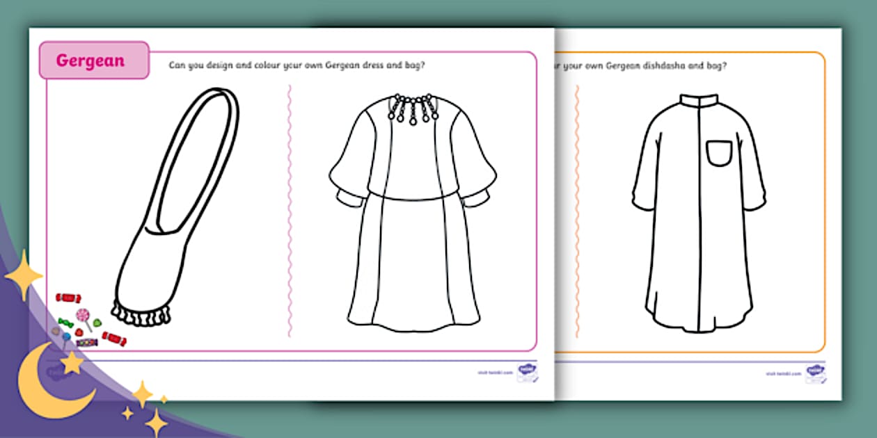 Design Your Own Gergean Dress and Bag (Teacher-Made)