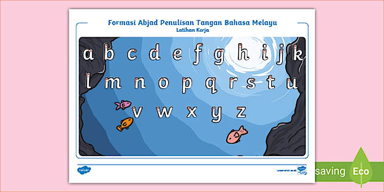Latihan Menulis Abjad Bahasa Melayu