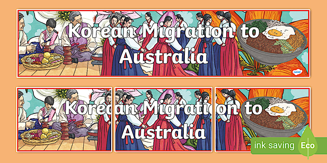 Korean Migration to Australia Display Banner | Twinkl