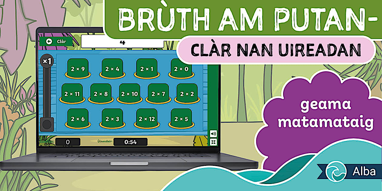 Brùth am putan - Clàr nan Uireadan - Geama Go!