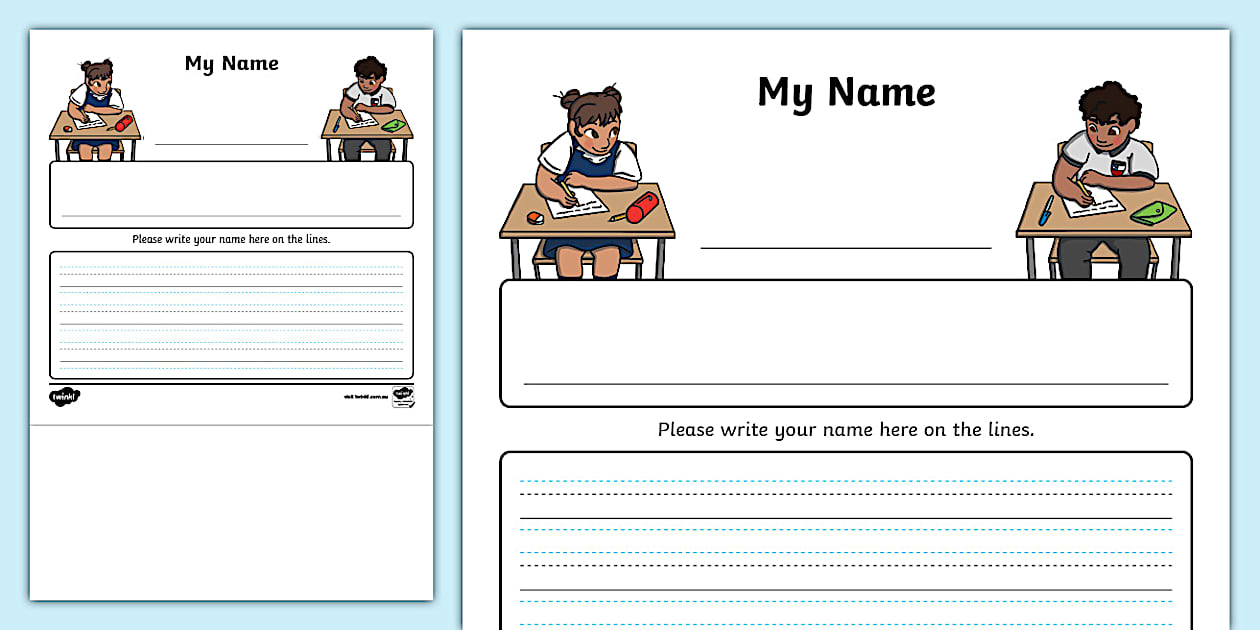 Name Writing Worksheet