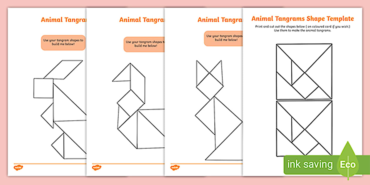 Tangram Animals Activity Booklet (Australia) - Twinkl