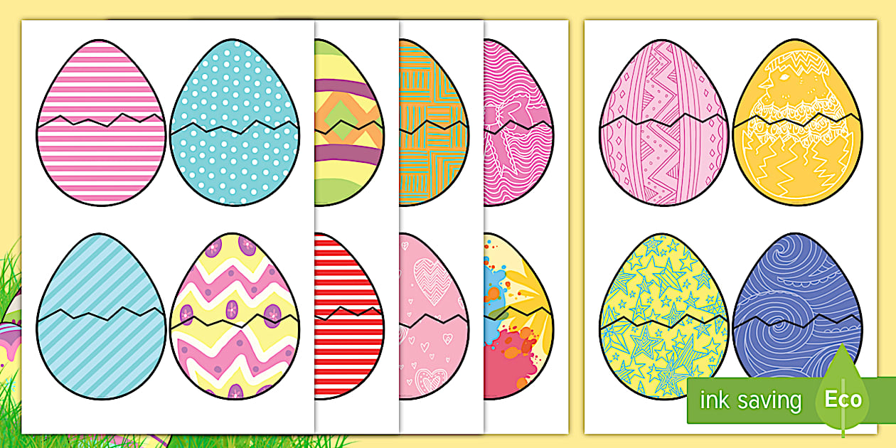 Easter Egg Patterns Sheets | Easter | Primary Resource