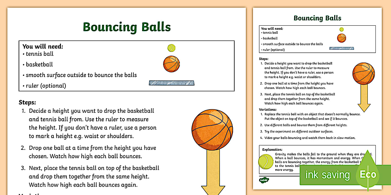 Ball Drop Experiment - Years 3-4 - Science (teacher made)