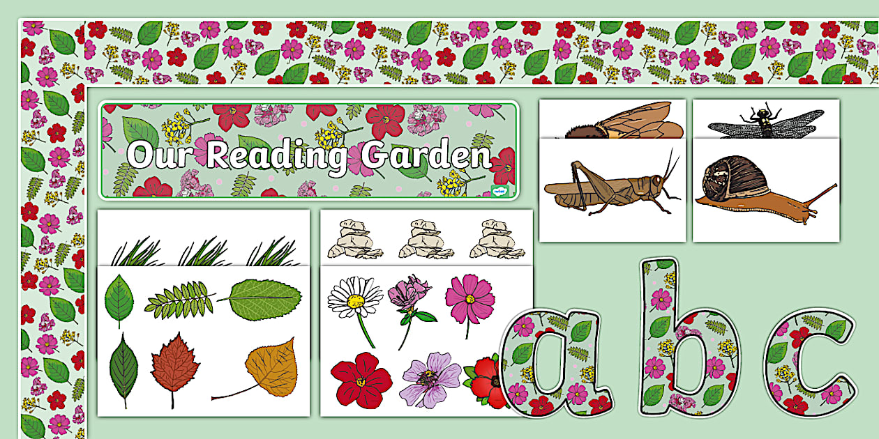 Reading Garden Display Pack (teacher made) - Twinkl