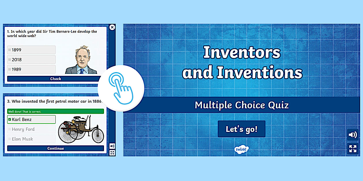 Inventors and Inventions Multiple Choice Quiz (teacher made)