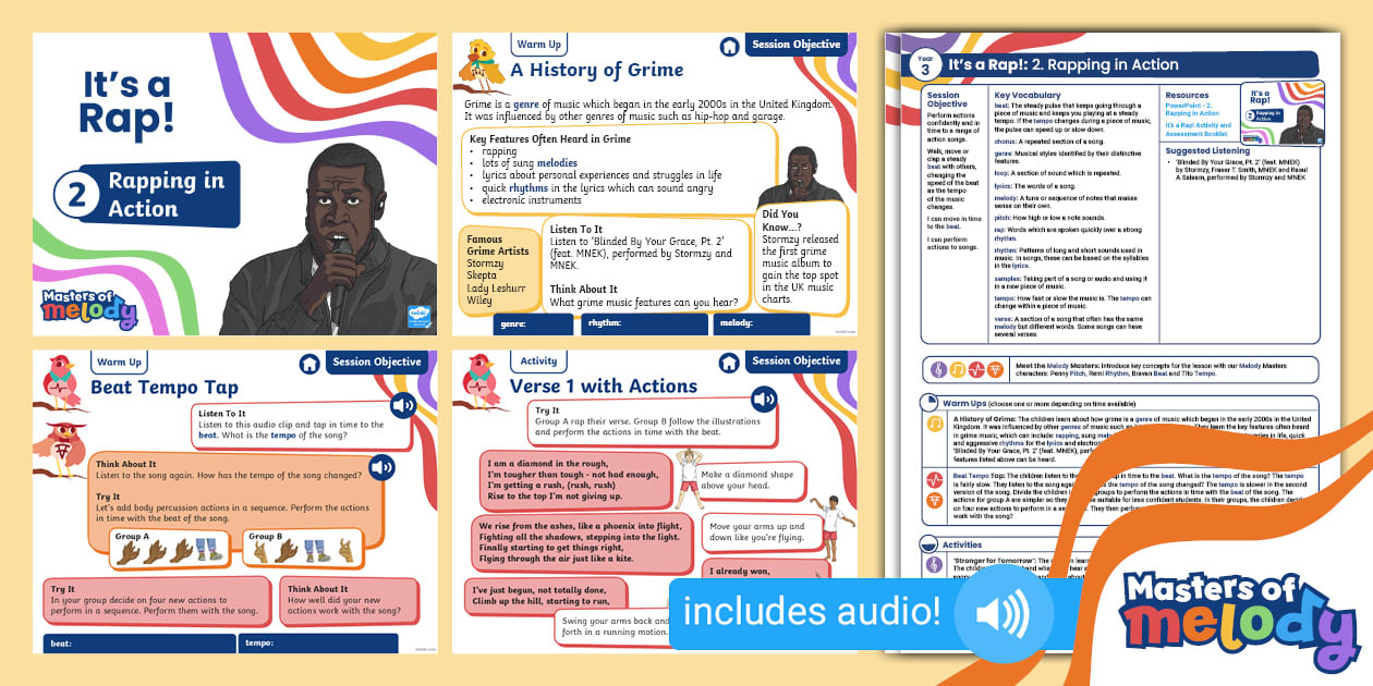 👉 Year 3 It's a Rap! - Session 2 (teacher made) - Twinkl