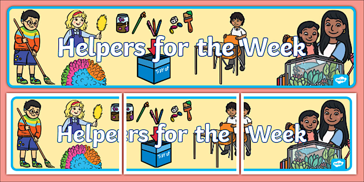 Helpers for the Week Display Banner (teacher made) - Twinkl