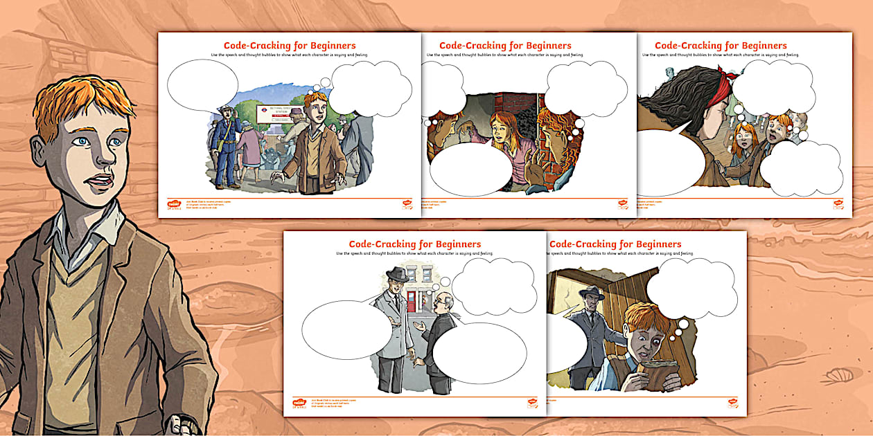 'Code-Cracking for Beginners' Speech and Thought Bubbles Activity