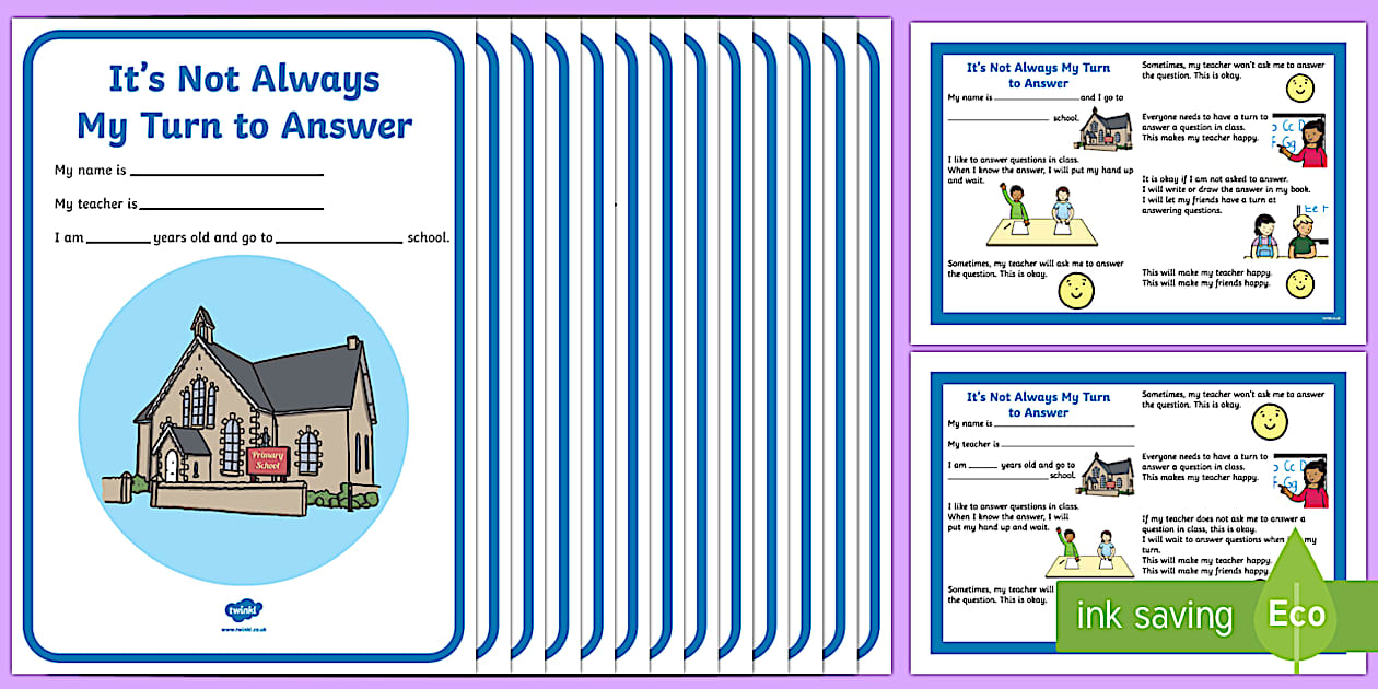 It’s Not Always My Turn to Answer Social Situation