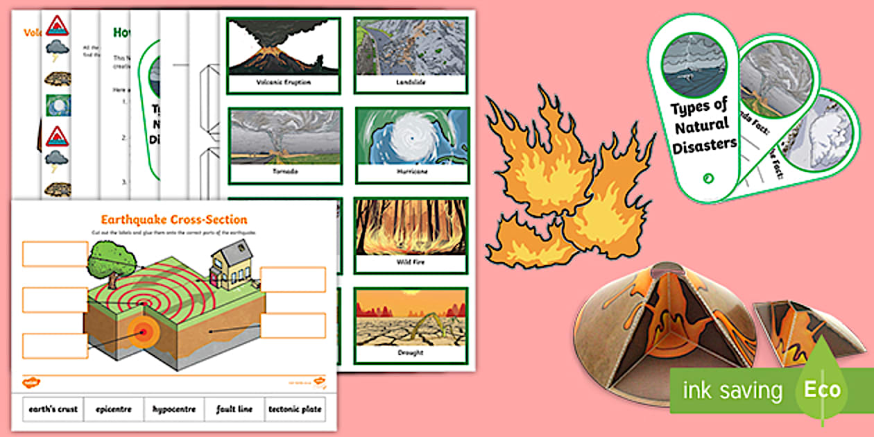 Natural Disasters Lapbook (teacher made) - Twinkl