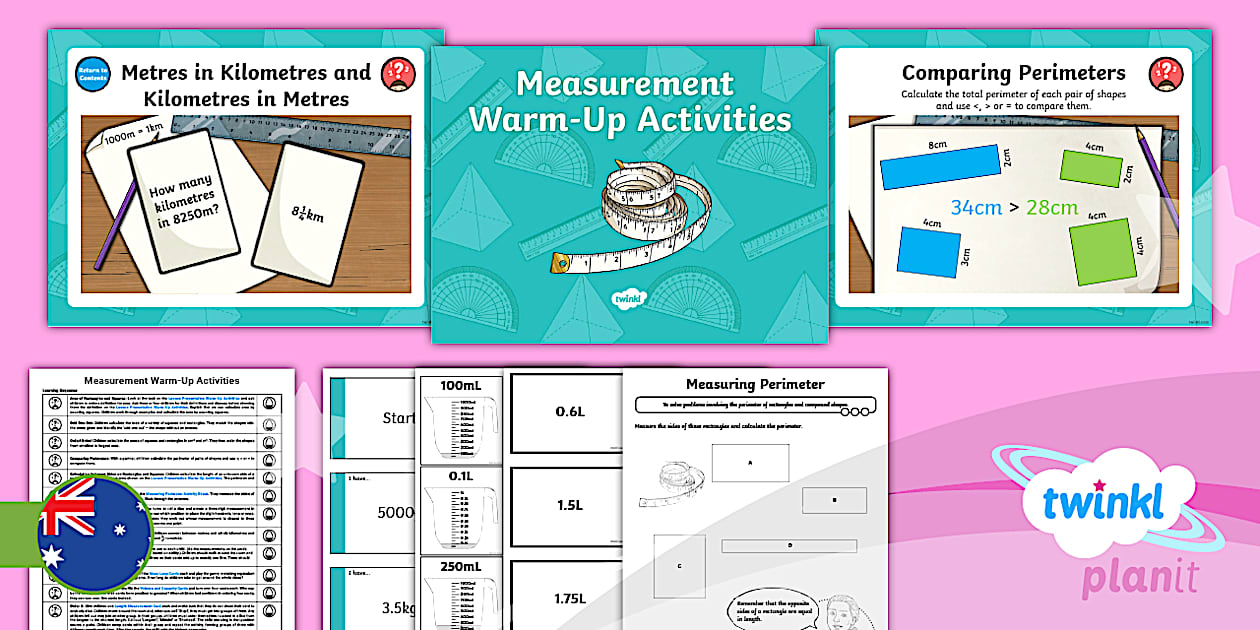 Year 5 Measurement and Geometry Warm-Up Activities Pack