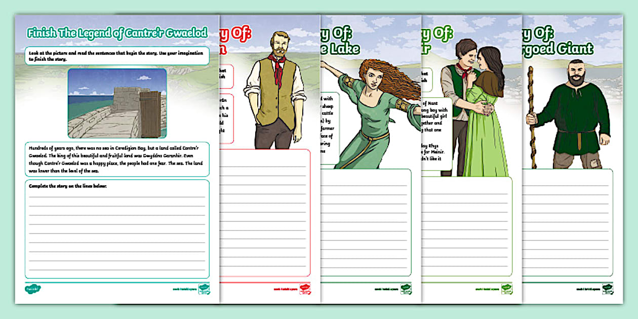 Finish Welsh Folk Tales Writing Template (teacher made)