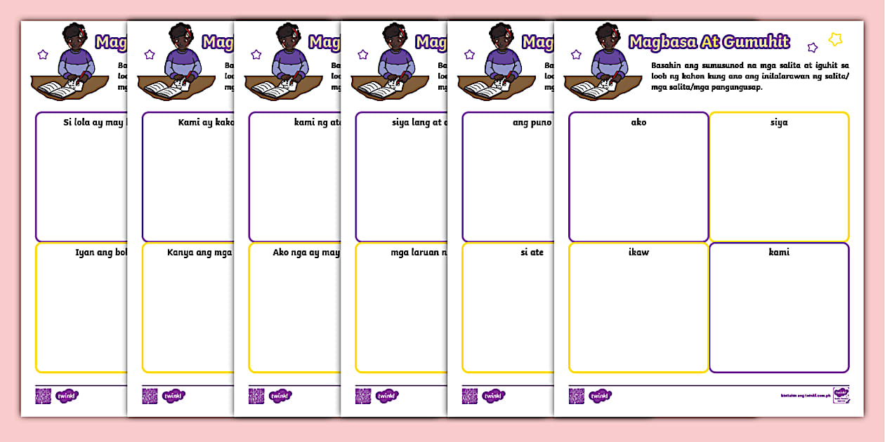 Pagsasanay Sa Filipino Sight Words | Kinder | Twinkl