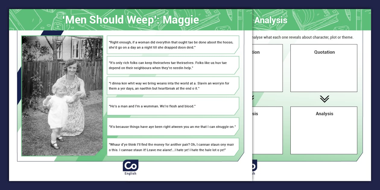 'Men Should Weep' Character Poster: Maggie - Twinkl