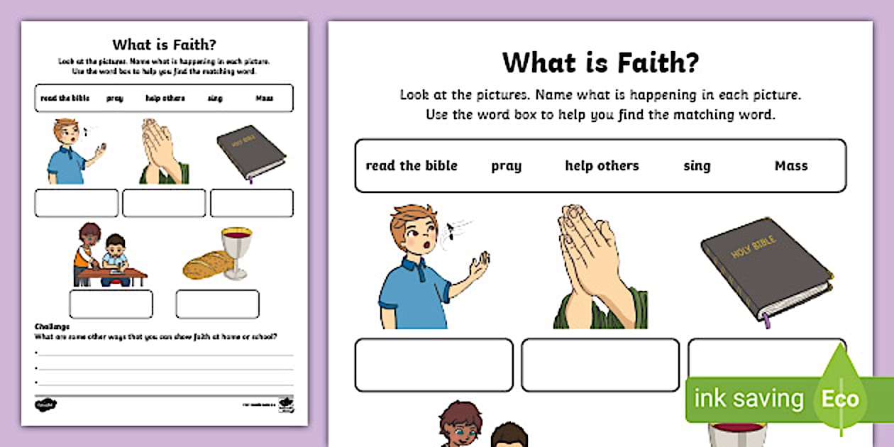 What is Faith? Activity (teacher made) - Twinkl