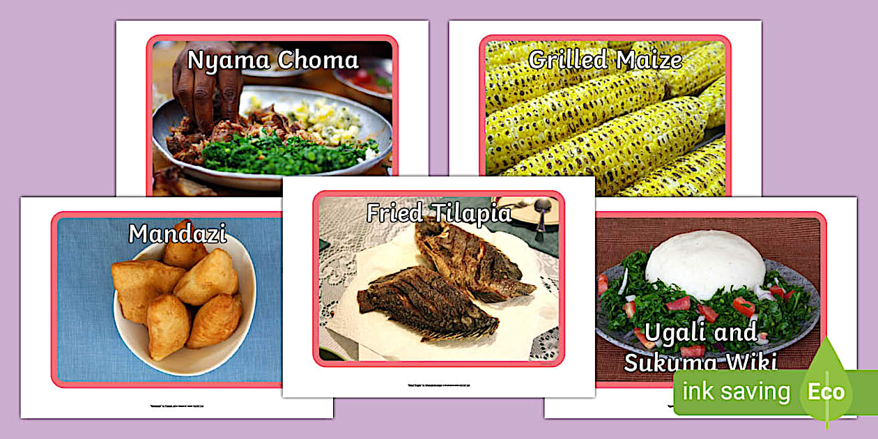 Kenyan Food Display Photo Pack (Hecho por educadores)