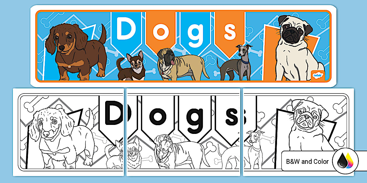 Dogs Banner | Teacher Made Resources | Twinkl USA - Twinkl