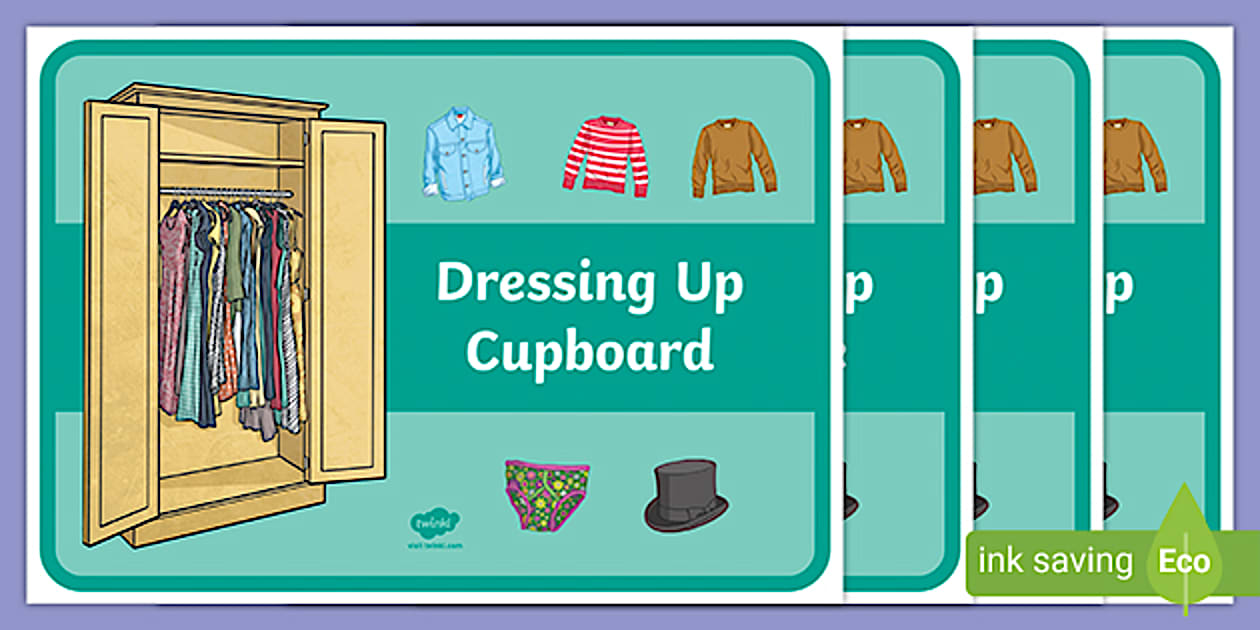 👉 Dressing Up Box Labels (teacher made) - Twinkl
