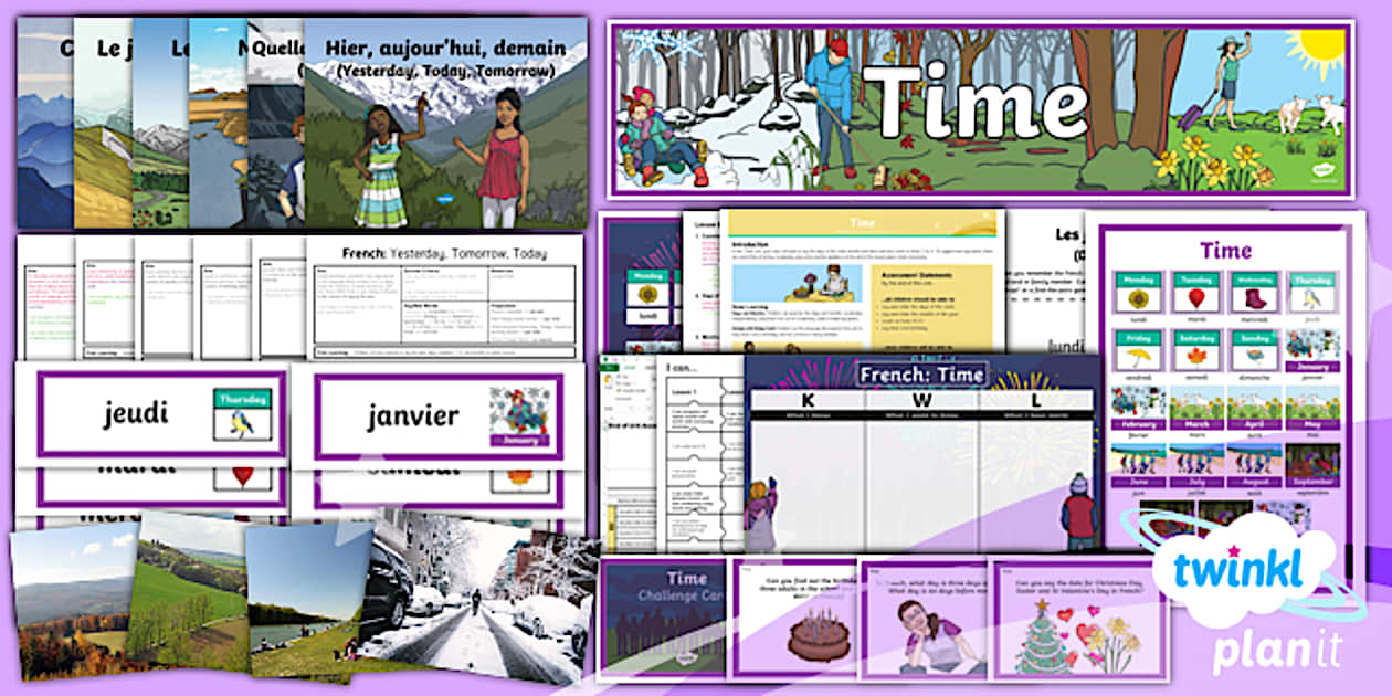 French numbers to 30 - French: Time Unit Pack (Teacher-Made)