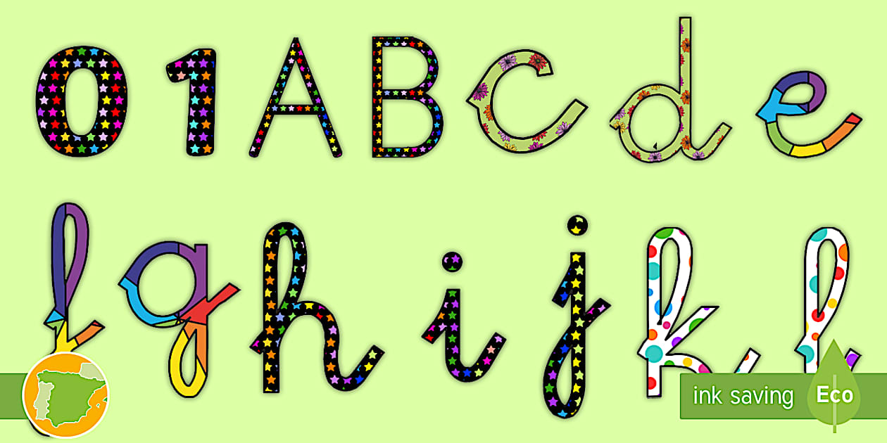 Pack: Letras infantiles para murales y pancartas