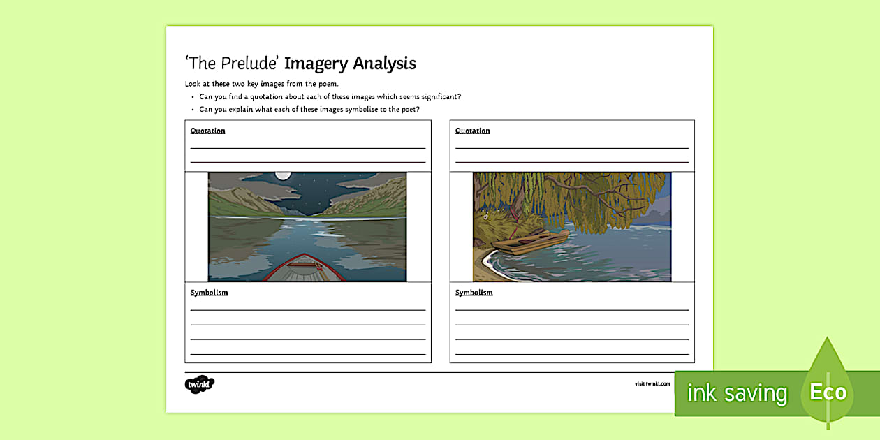 GCSE Imagery Analysis Worksheet / Worksheet to Support Teaching on 'The