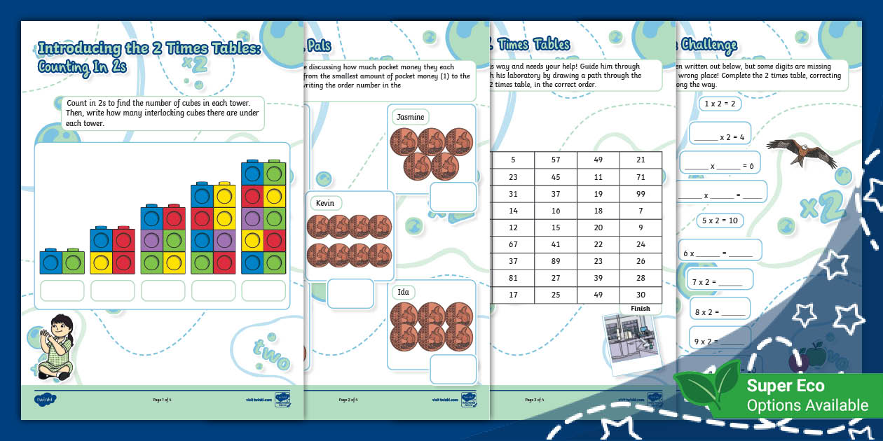 Introduction to 2 Times Table (teacher made) - Twinkl