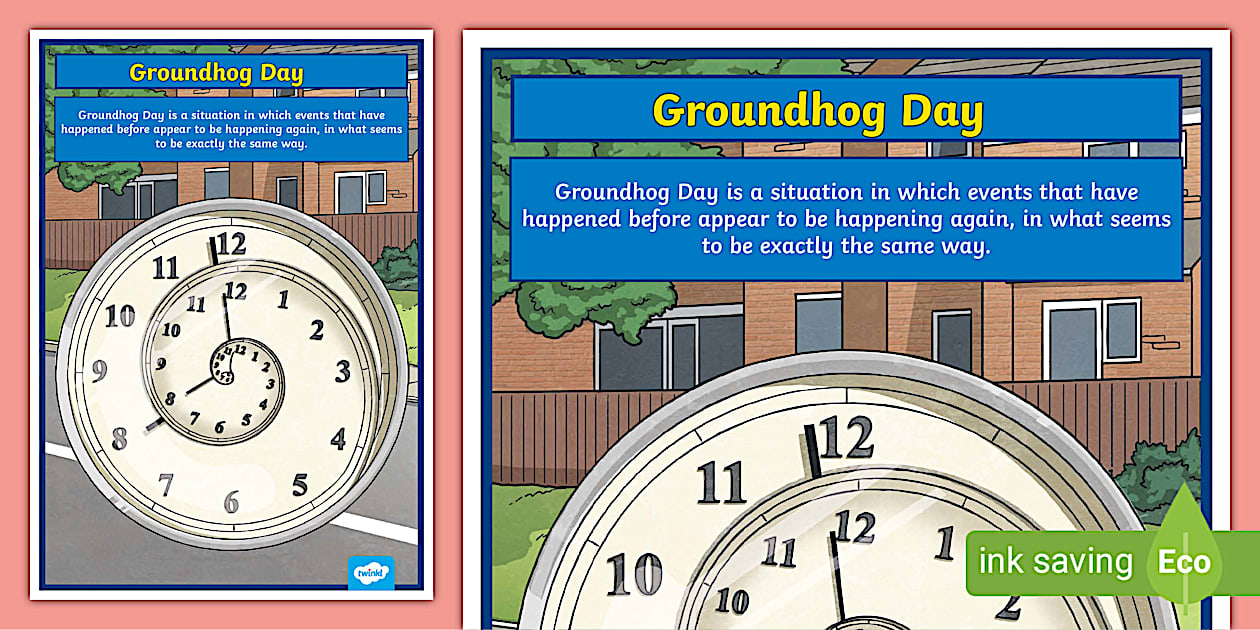 Groundhog Day Meaning Display Poster (Hecho por educadores)