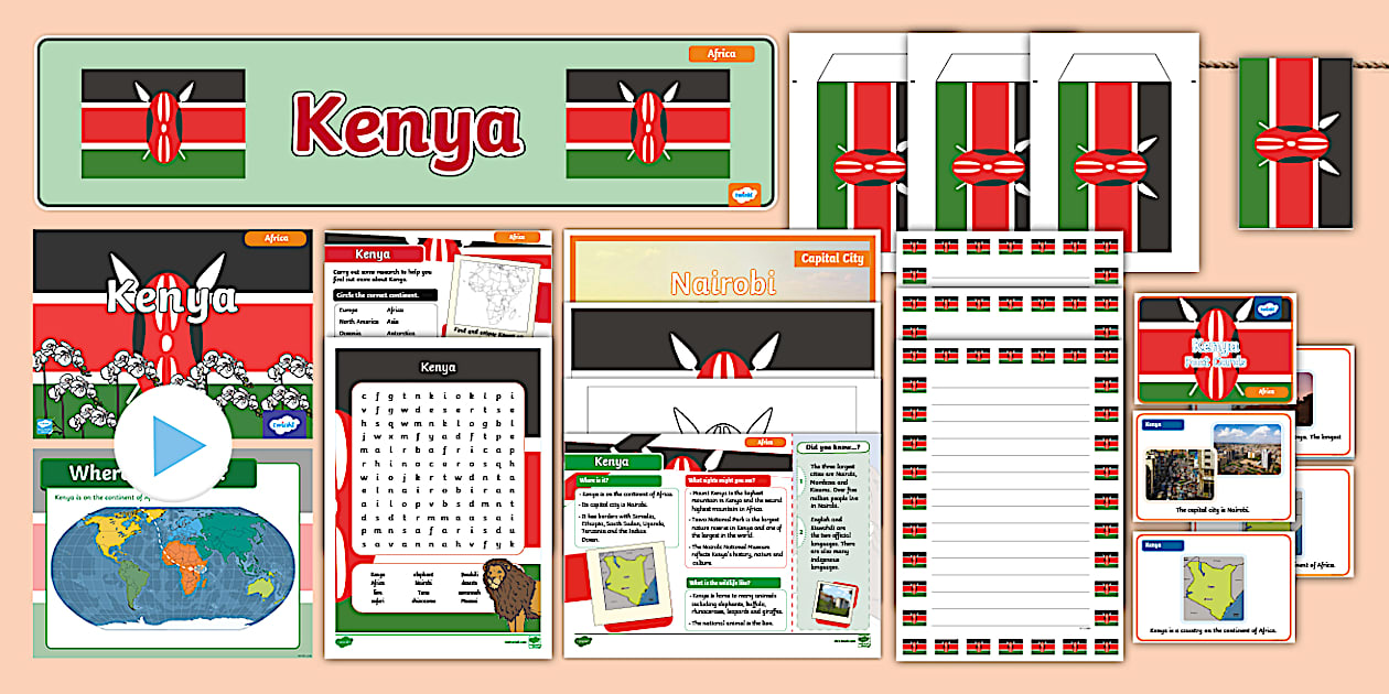 KS1 Kenya Resource Pack - World Geography - Africa - Twinkl