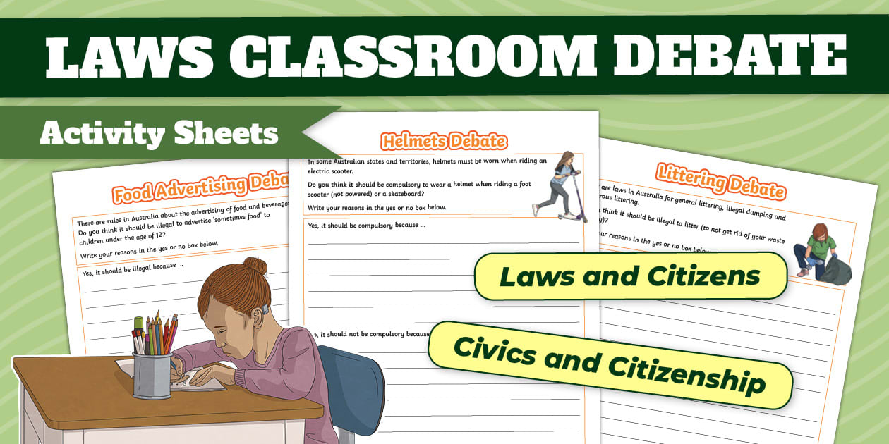 Laws Classroom Debate Activity Sheets