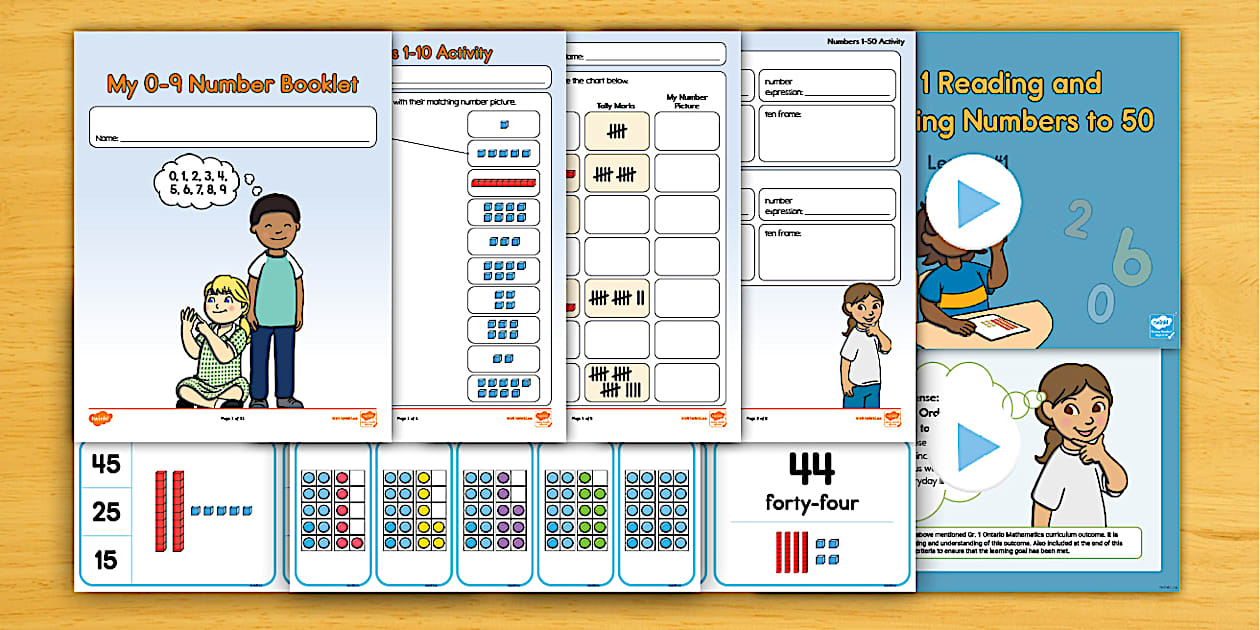 Reading and Representing Numbers to 50: Teaching Pack
