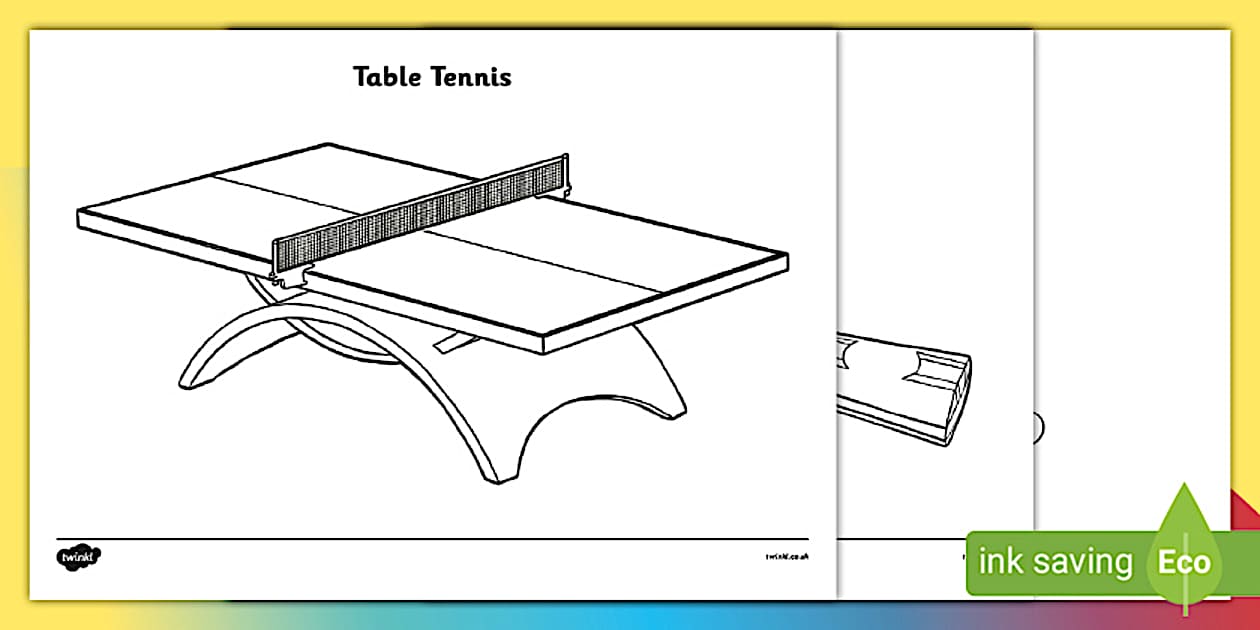 The Olympics Table Tennis Colouring Sheets (teacher made)