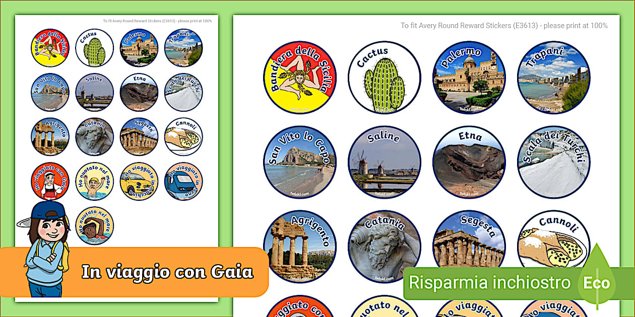 Stickers Sicilia | Twinkl (Teacher-Made) - Twinkl