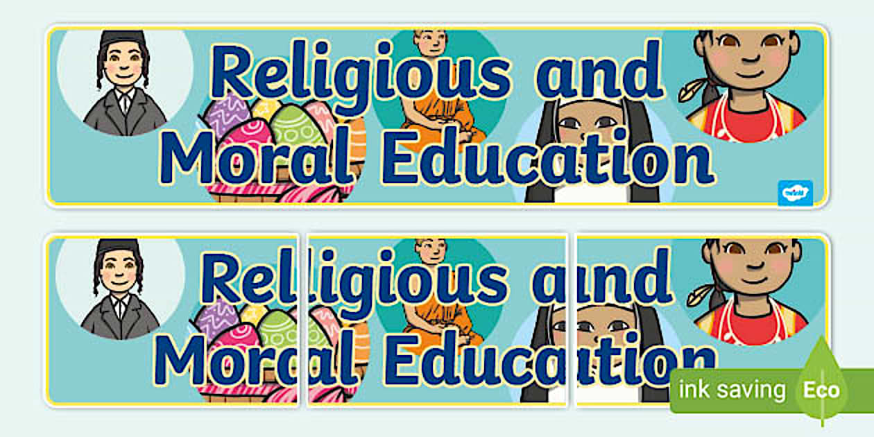 Religious and Moral Education CfE Display Banner - Twinkl