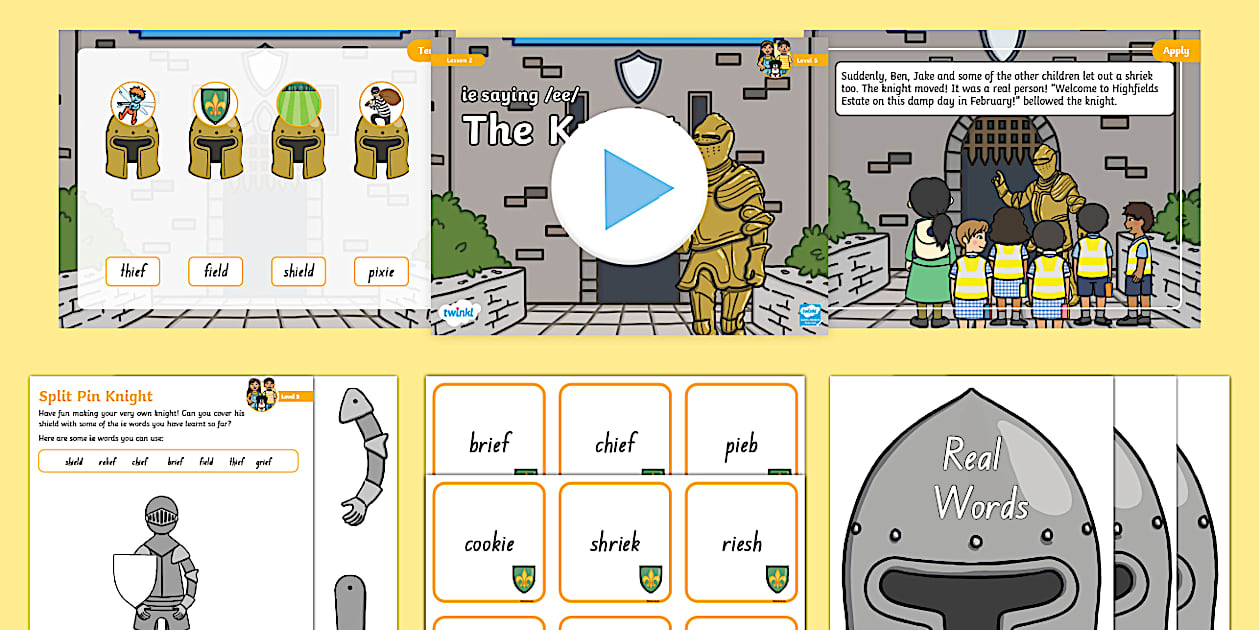 'ie' saying /ee/ Lesson Pack - Level 5 Week 2 Lesson 2