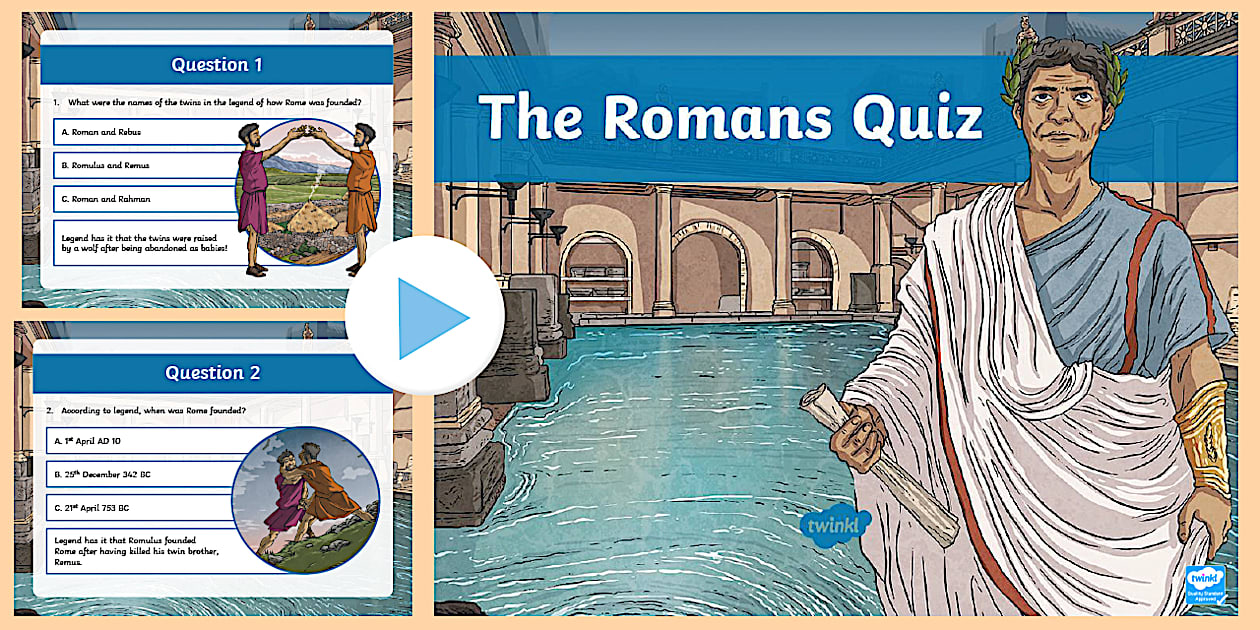 KS2 Roman History - Interactive Quiz Rounds on PowerPoint