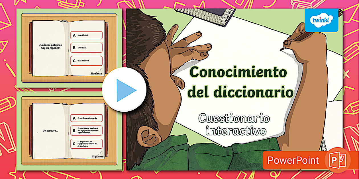 Juego interactivo: Conocimiento del diccionario - Twinkl