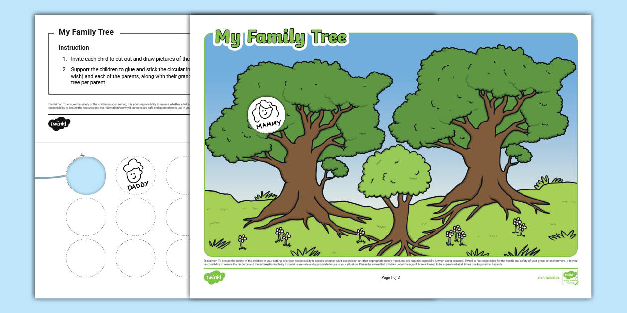 My Family Tree Preschool Activity (teacher made) - Twinkl