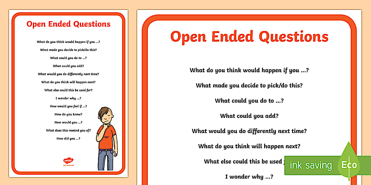 Editable Play Time - Open Ended Questions for Children's Play