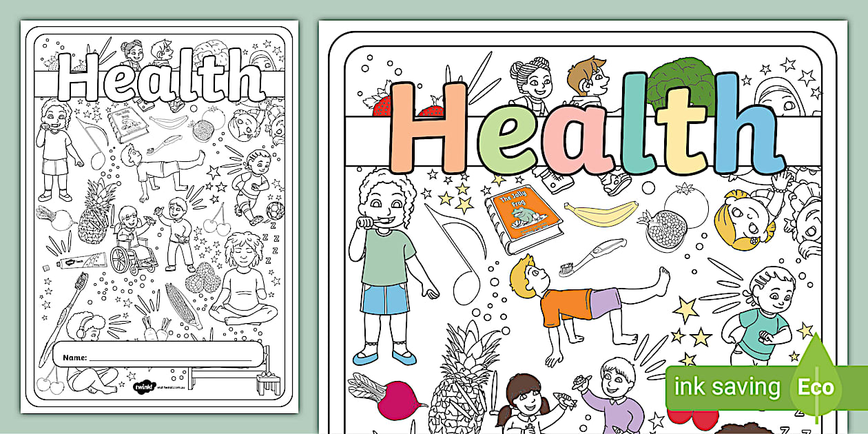 Health Mindfulness Book Cover (teacher made) - Twinkl