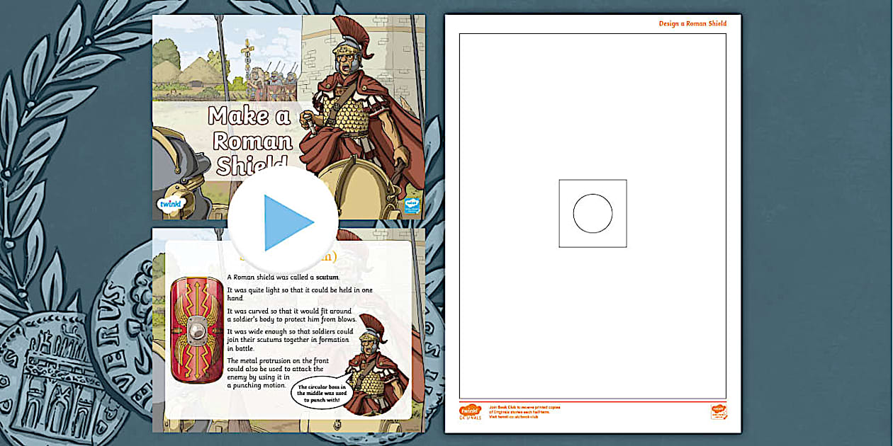 KS2 Make a Roman Shield Activity Pack (teacher made)