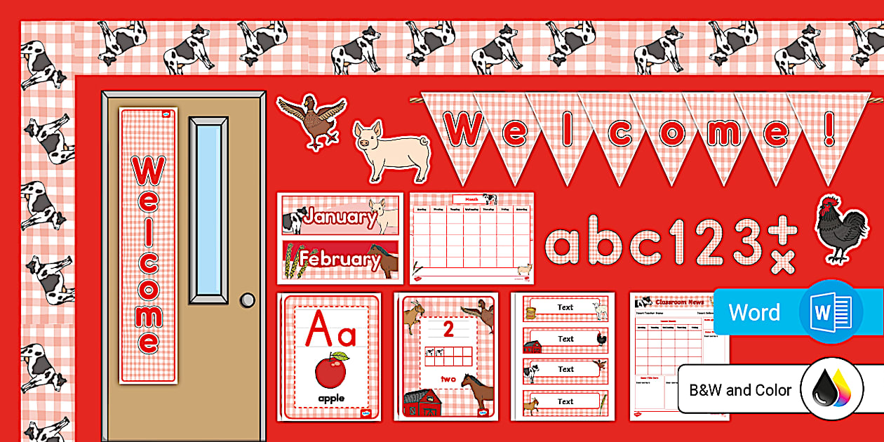 Colorful Farm Classroom Theme Decor Pack | Twinkl USA