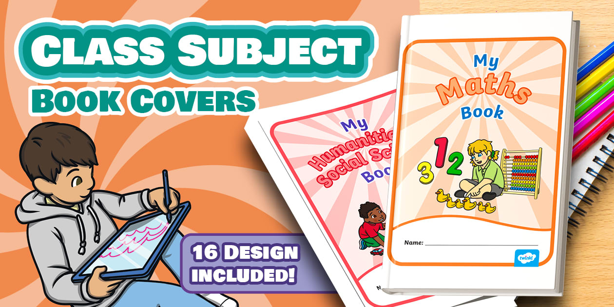 Book Covers for Classroom Organisation