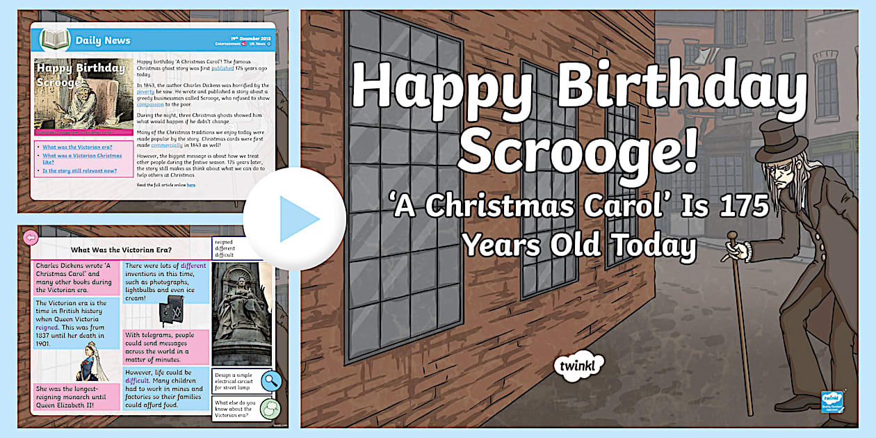 LKS2 'A Christmas Carol' Daily News PowerPoint