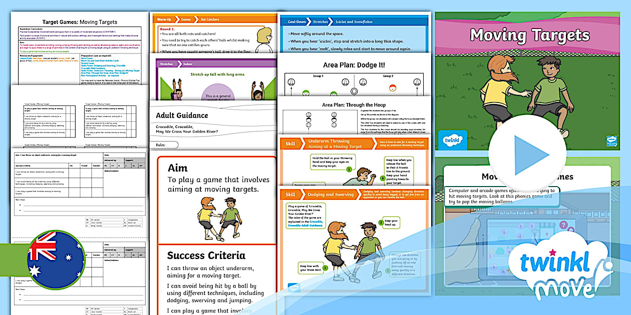 Move PE Year 2 Target Games Lesson 3: Moving Targets