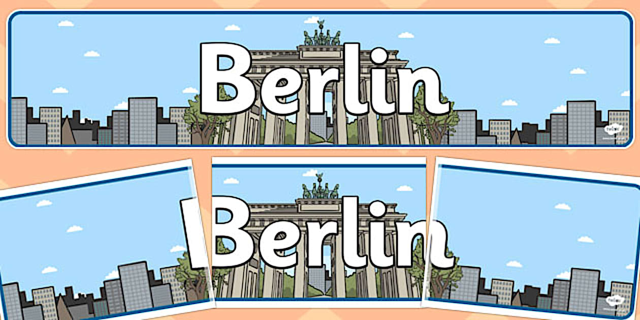 Cursive Berlin Role Play Banner (Teacher-Made) - Twinkl