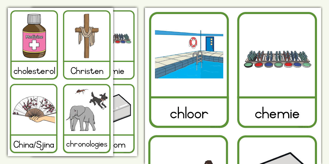 C-Woorde in Afrikaans Woordkaarte | Twinkl ZA (teacher made)