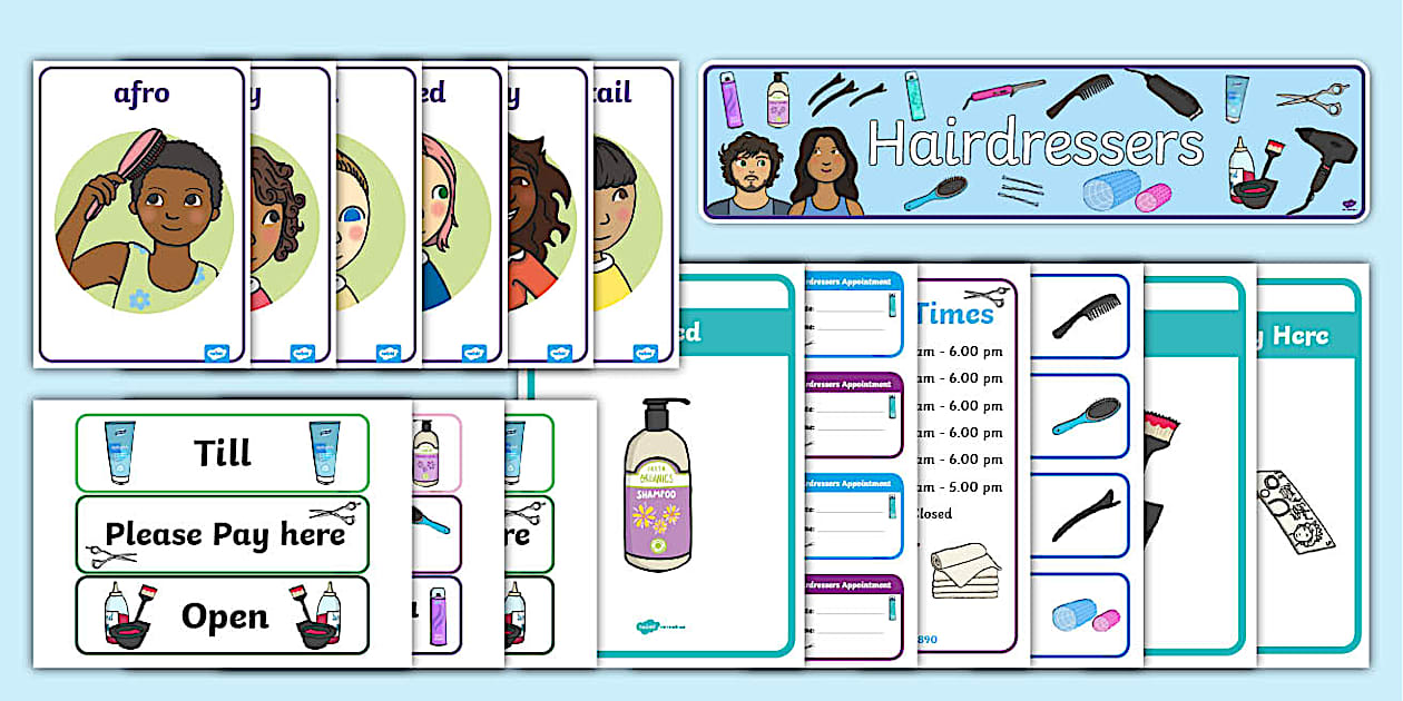 Hairdressers / Salon Role Play Pack (teacher made) - Twinkl