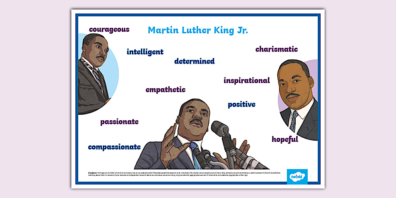 10 Words to Describe Martin Luther King Jr | Twinkl | KS2